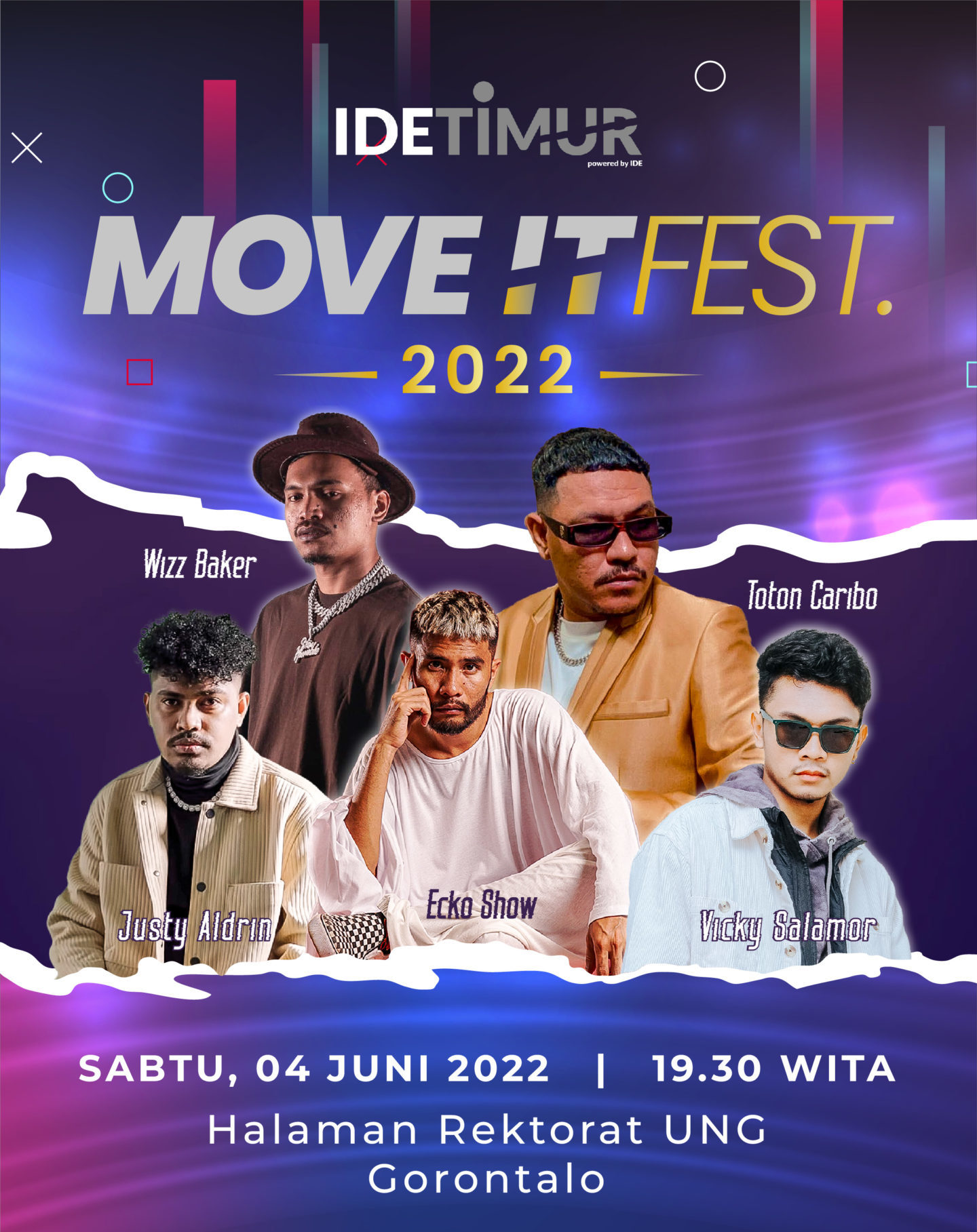 Kumpul Bareng Musisi Dari Indonesia Timur Kembali Digelar Dalam MOVE IT Fest 2022 Gorontalo ...